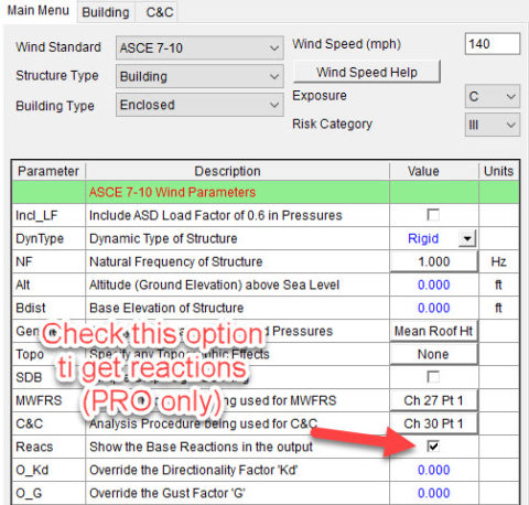 Base Reactions in MecaWind | Article | Meca Enterprises